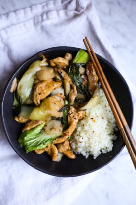 Stir-Fried Chicken and Baby Bok Choy - The Defined Dish