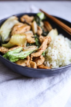 Stir-Fried Chicken and Baby Bok Choy - The Defined Dish