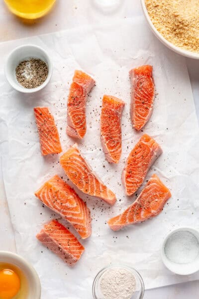 Easy Crispy Salmon Fish Sticks - The Defined Dish