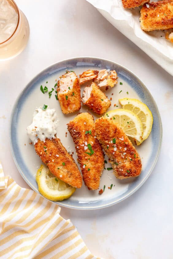 Easy Crispy Salmon Fish Sticks - The Defined Dish