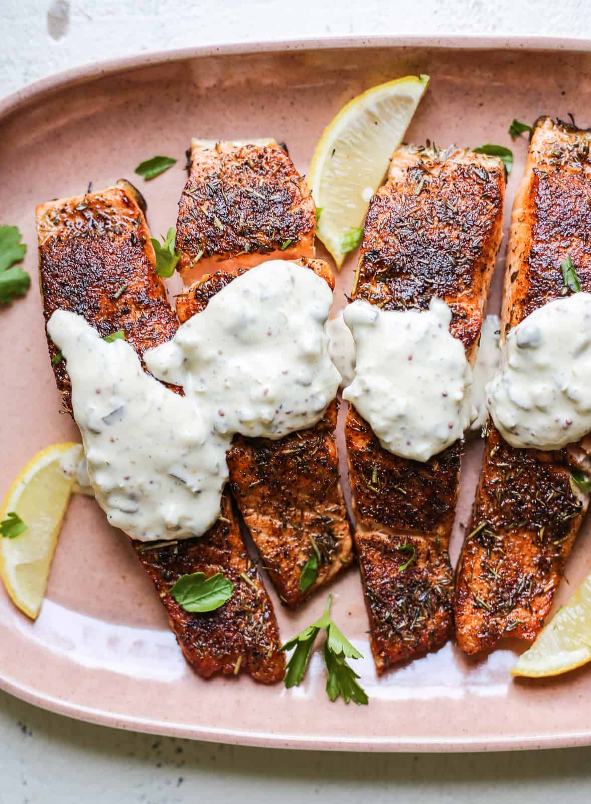 Blackened Pan Seared Salmon The Defined Dish Blackened Pan Seared Salmon The Defined Dish