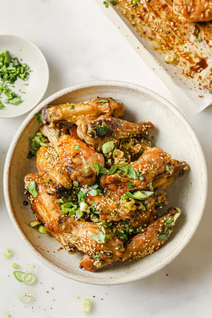 Baked Sesame Chicken Wings - The Defined Dish - Recipes