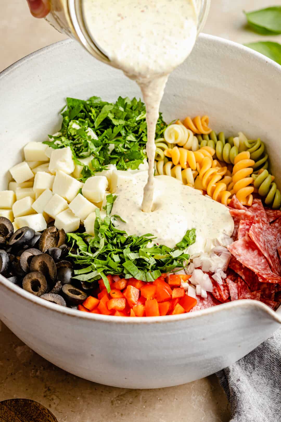 Creamy Italian Pasta Salad - The Defined Dish