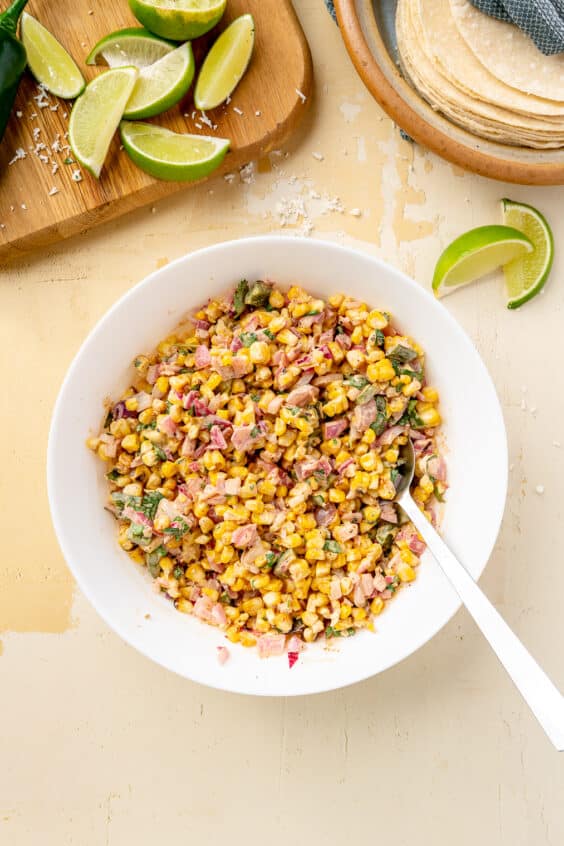 Seared Chicken Tacos with Street Corn Salsa - The Defined Dish