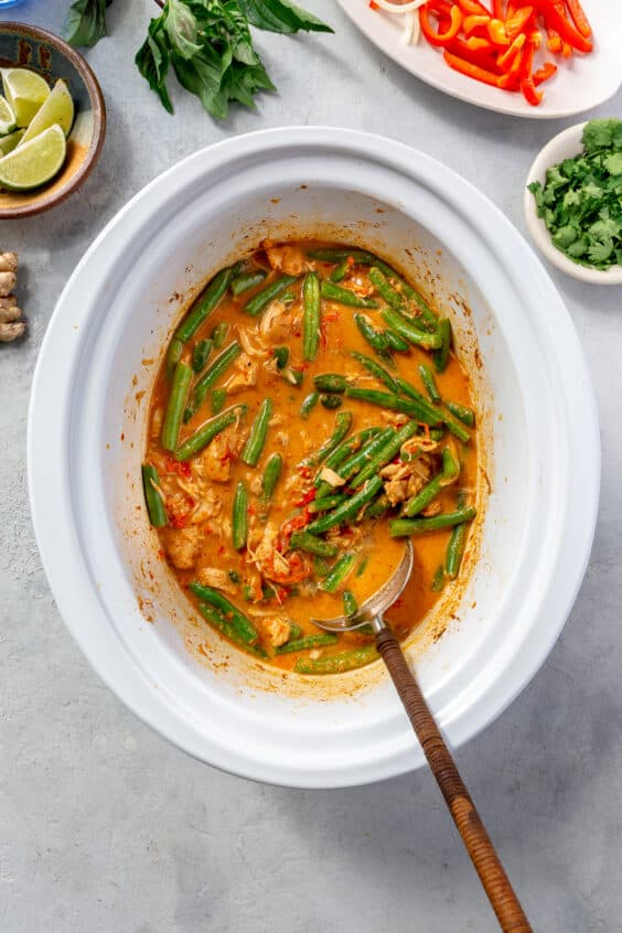 Slow Cooker Thai Red Curry Chicken and Veggies - The Defined Dish