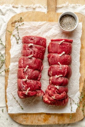 Thyme Crusted Beef Tenderloin Au Poivre - The Defined Dish
