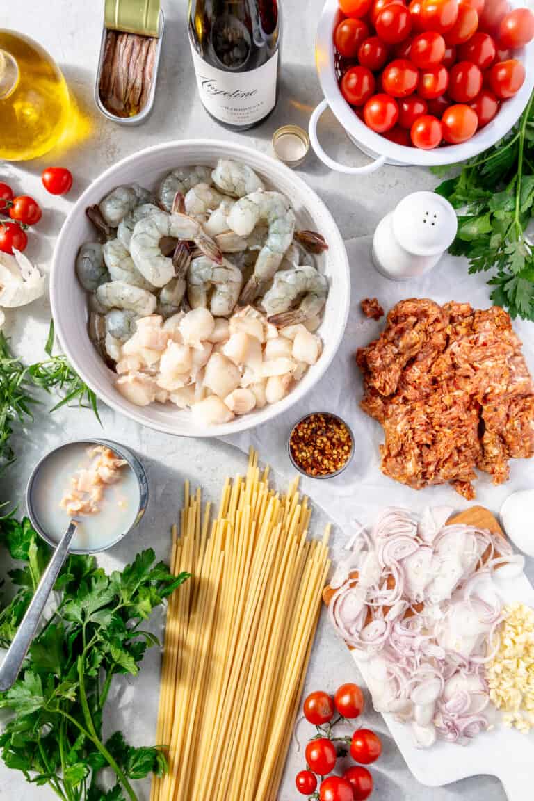 Four Seafood Pasta - The Defined Dish