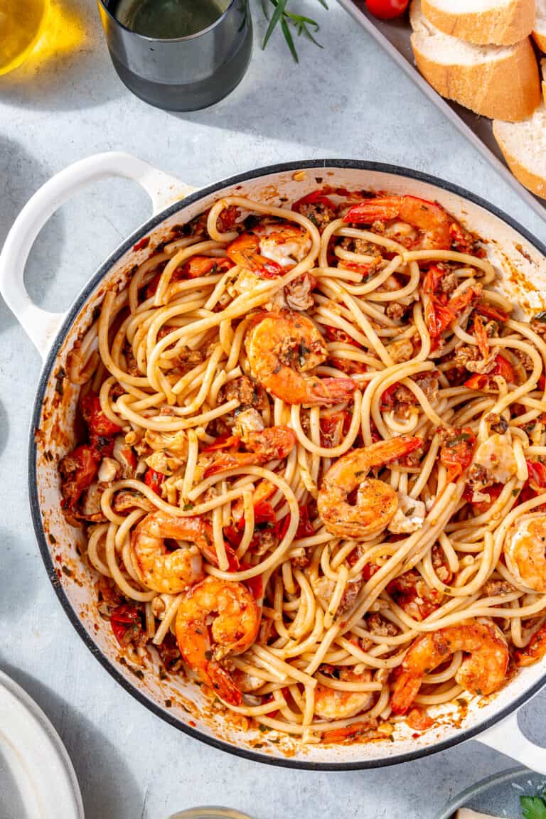 Four Seafood Pasta - The Defined Dish