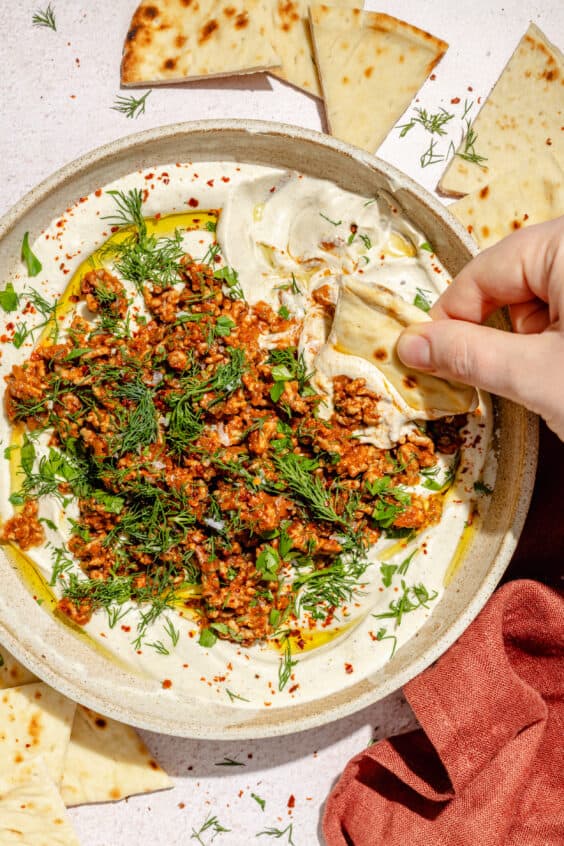 Spicy Lamb and Eggplant Labneh - The Defined Dish
