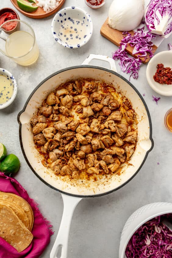 Saucy Chipotle Chicken Tacos - The Defined Dish