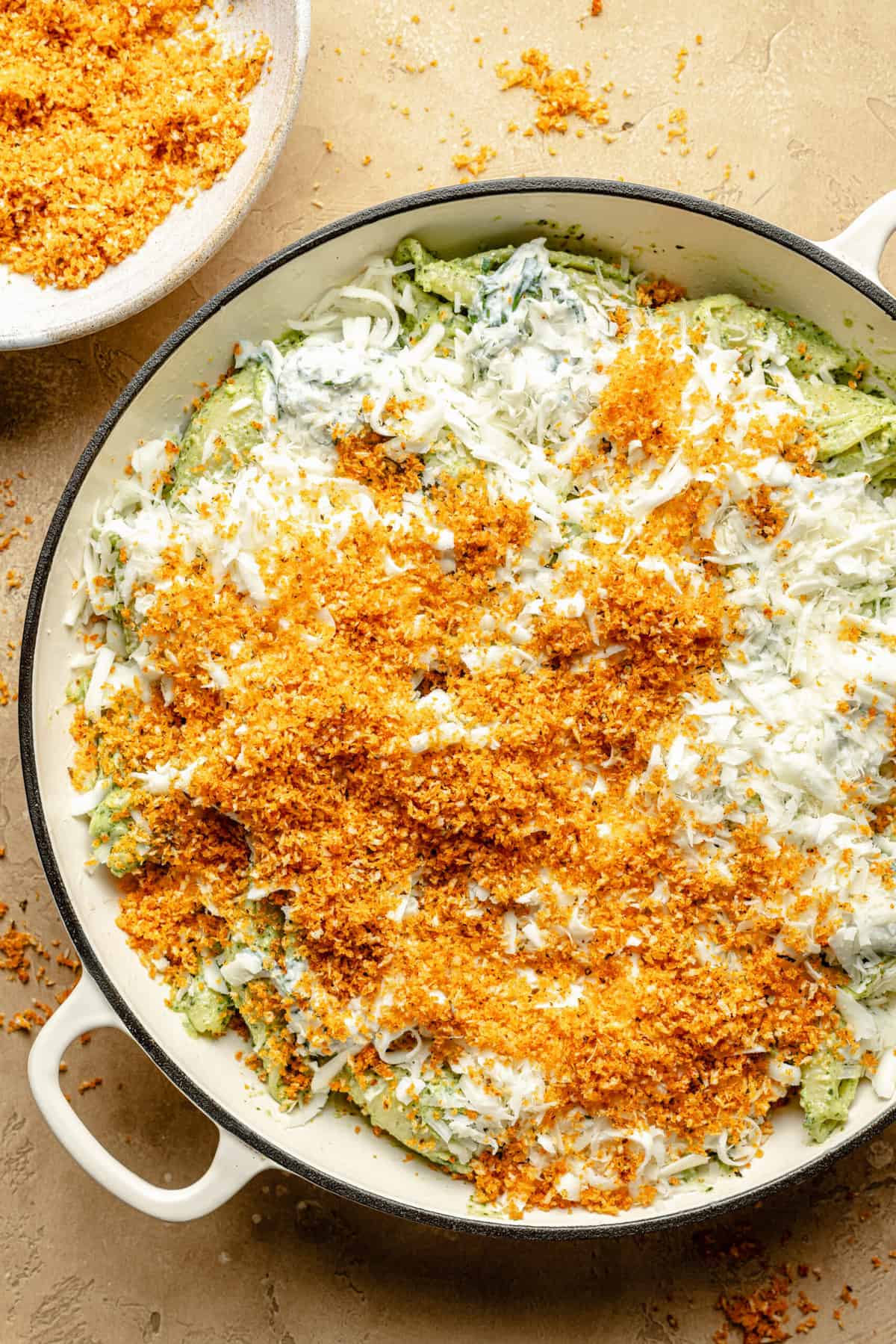 Pesto Unstuffed Shells - The Defined Dish