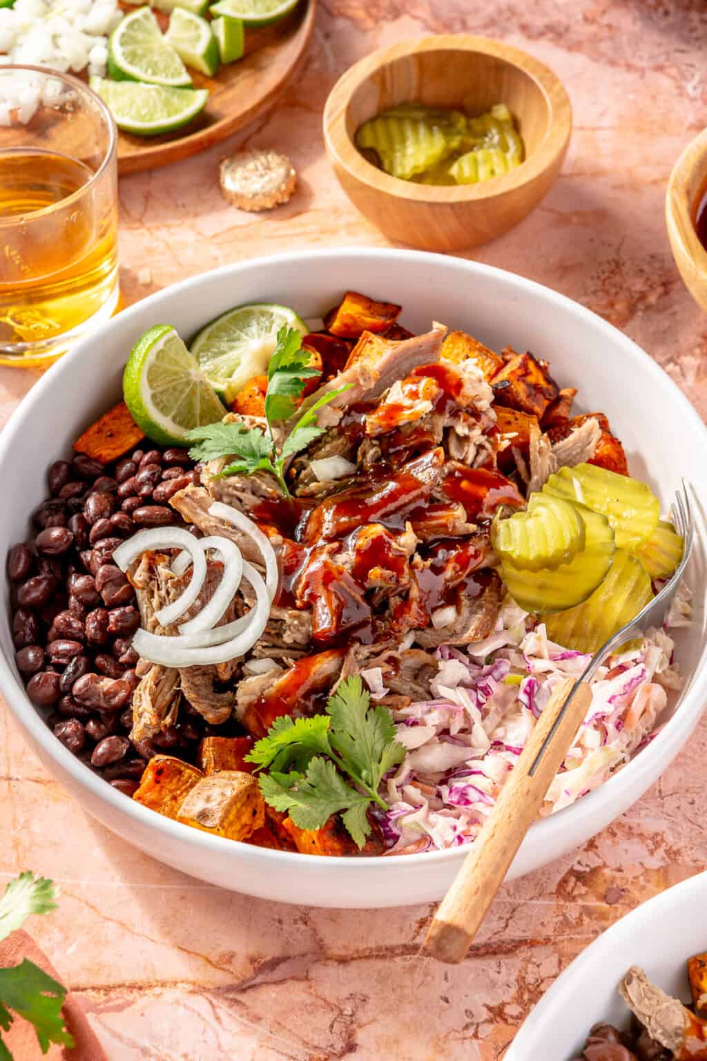 BBQ Pulled Pork Bowls - The Defined Dish