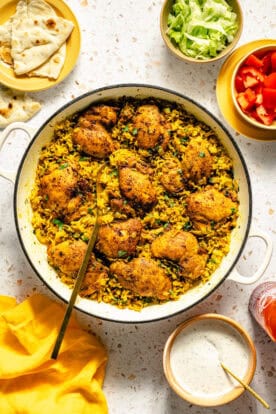 Halal Guys-Inspired Chicken and Rice Skillet - The Defined Dish