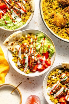 Halal Guys-Inspired Chicken and Rice Skillet - The Defined Dish