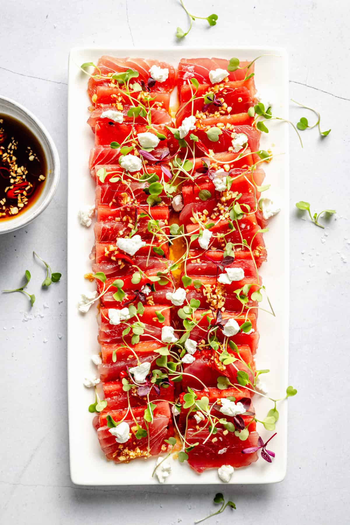 Watermelon and Tuna Sashimi - The Defined Dish