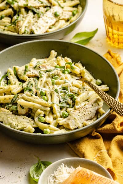 Creamy Pesto Chicken Pasta - The Defined Dish