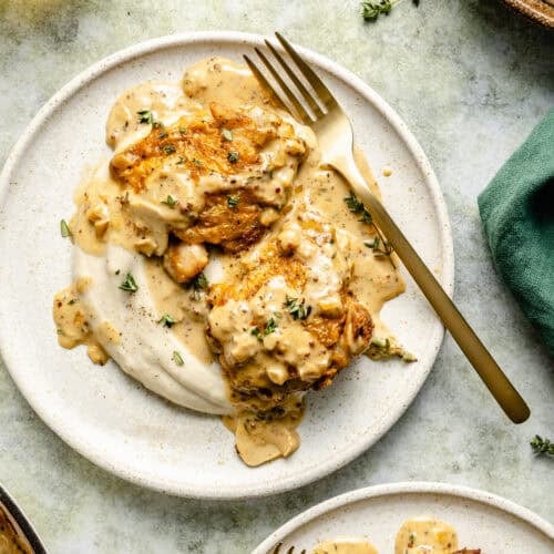 French Chicken with Creamy Mustard-White Wine Sauce