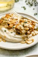 French Chicken with Creamy Mustard-White Wine Sauce