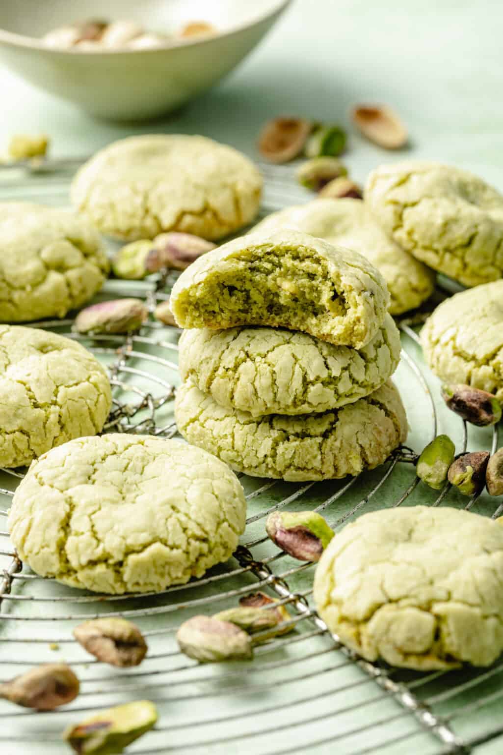 Grain-Free Pistachio Italian Wedding Cookies - The Defined Dish