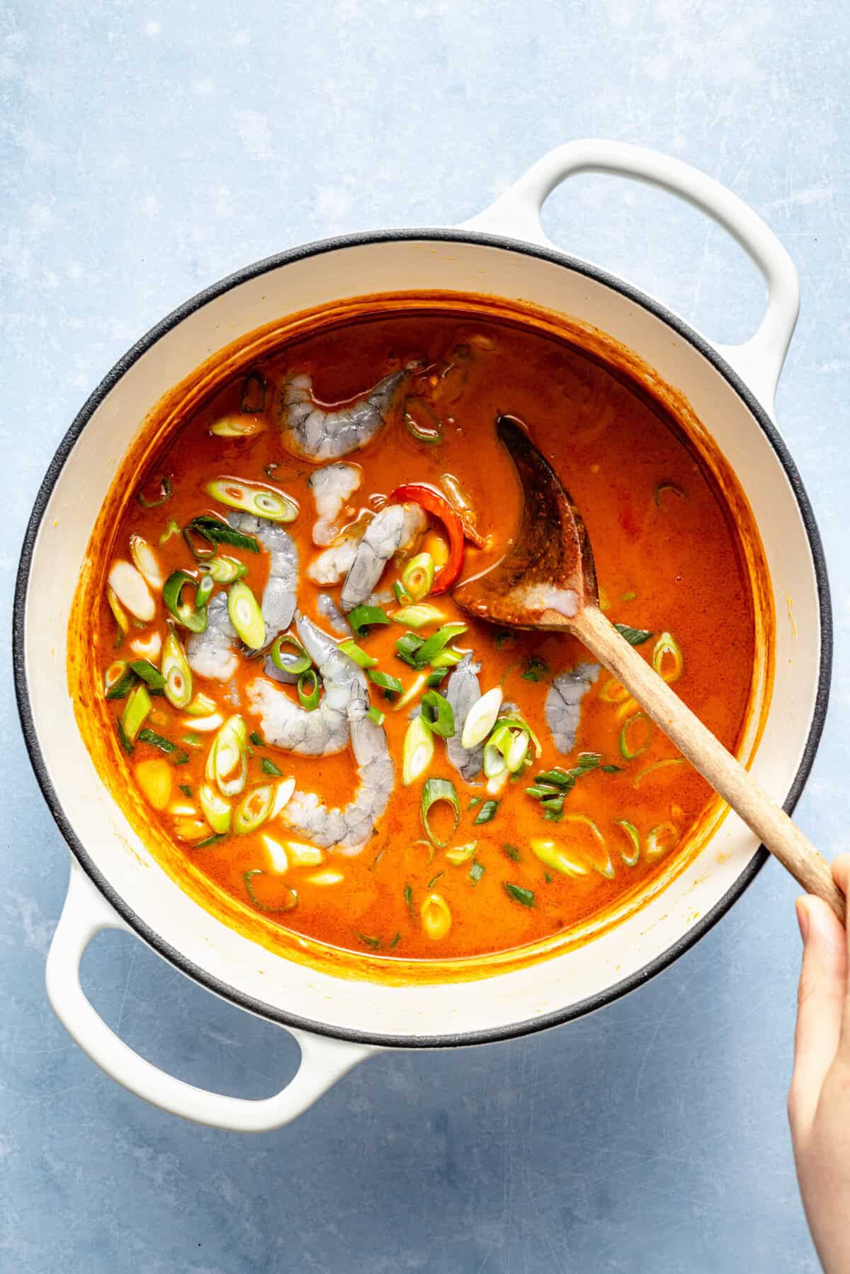 Gochujang and Coconut Shrimp Noodle Soup - The Defined Dish